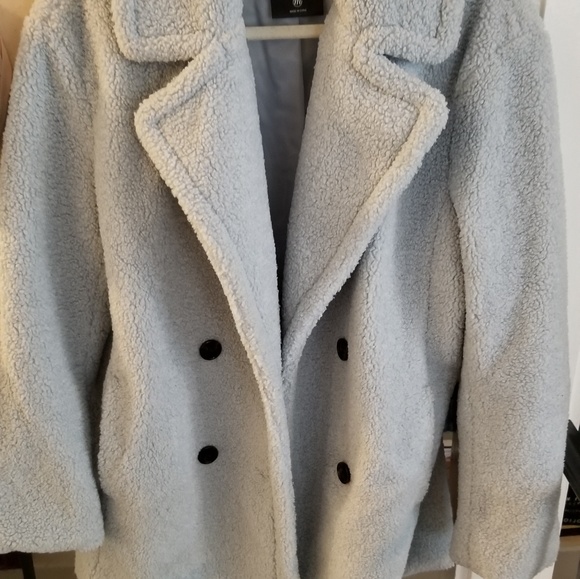 Kensie | Jackets & Coats | Light Blue Teddy Coat | Poshmark